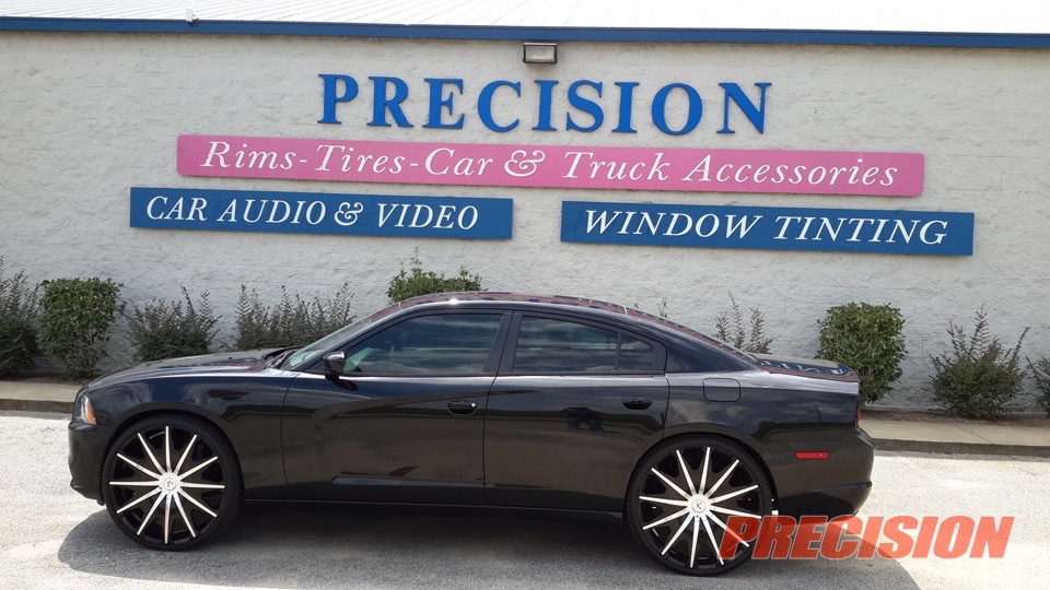 Charger Blackout With 26" Starr Wheels and Llumar Window Tint