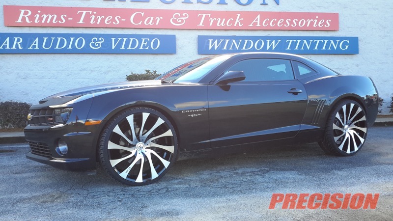 24" Starr Wheels on 2012 Camaro for Parade and Car Shows