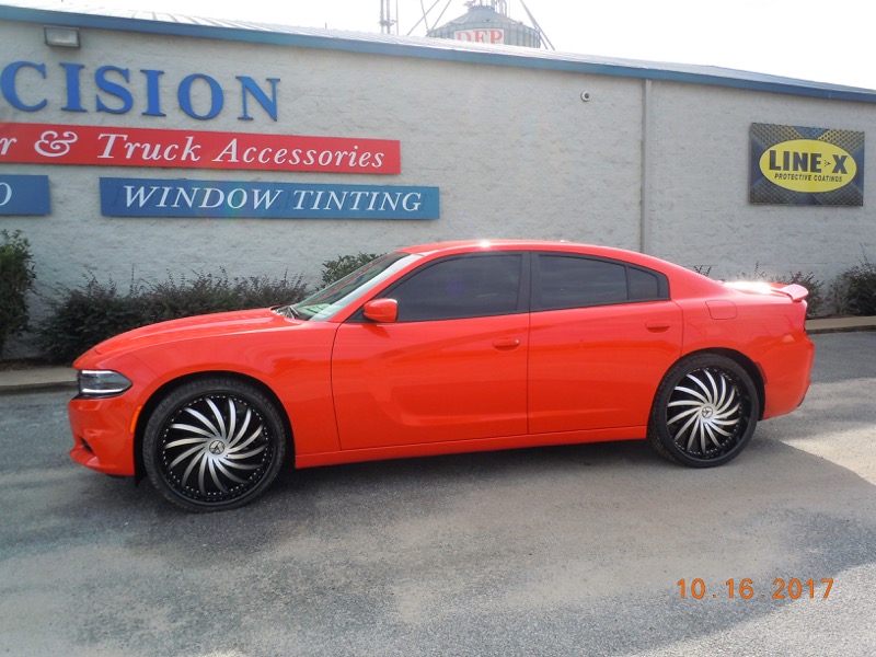 Red Charger On Rims